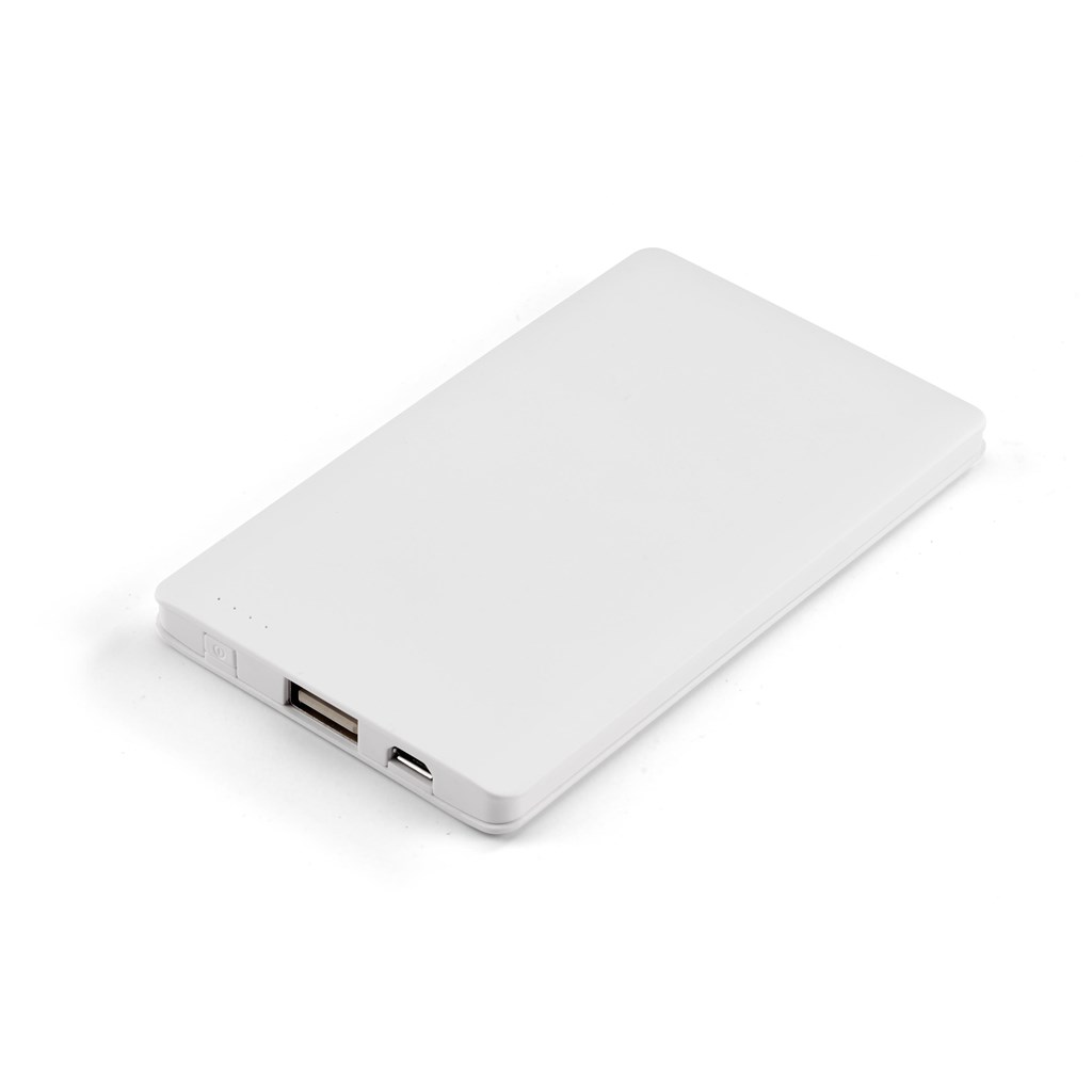 Altitude Maxi Slim Power Bank – 4,000mAh – Solid White – Gift Africa
