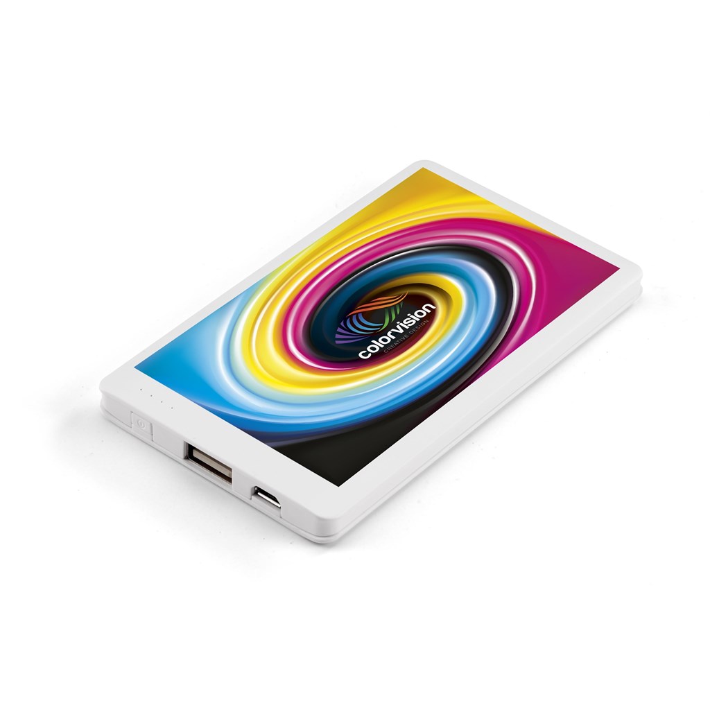 Altitude Maxi Slim Power Bank – 4,000mAh – Solid White – Gift Africa