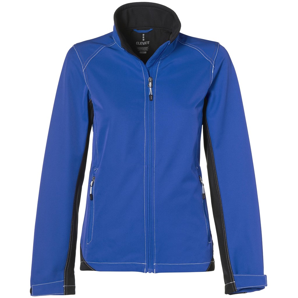 Ladies Iberico Softshell Jacket – Blue – Gift Africa